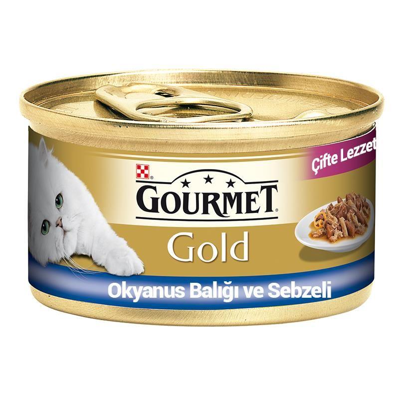 Gourmet Gold Sos İçinde Parça Etli Okyanus Balığı ve Ispanaklı Kedi ...